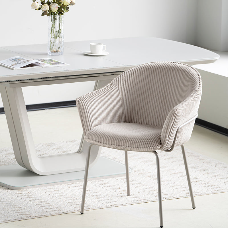 Cadeiras de Jantar OFCASA Beatrix | Poltronas de Veludo Cotelê