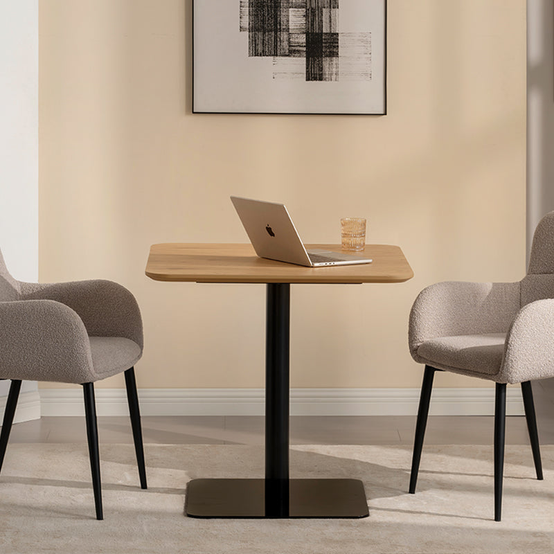 Mesa de Jantar Quadrada Amara [Acabamento Madeira] [80 cm]